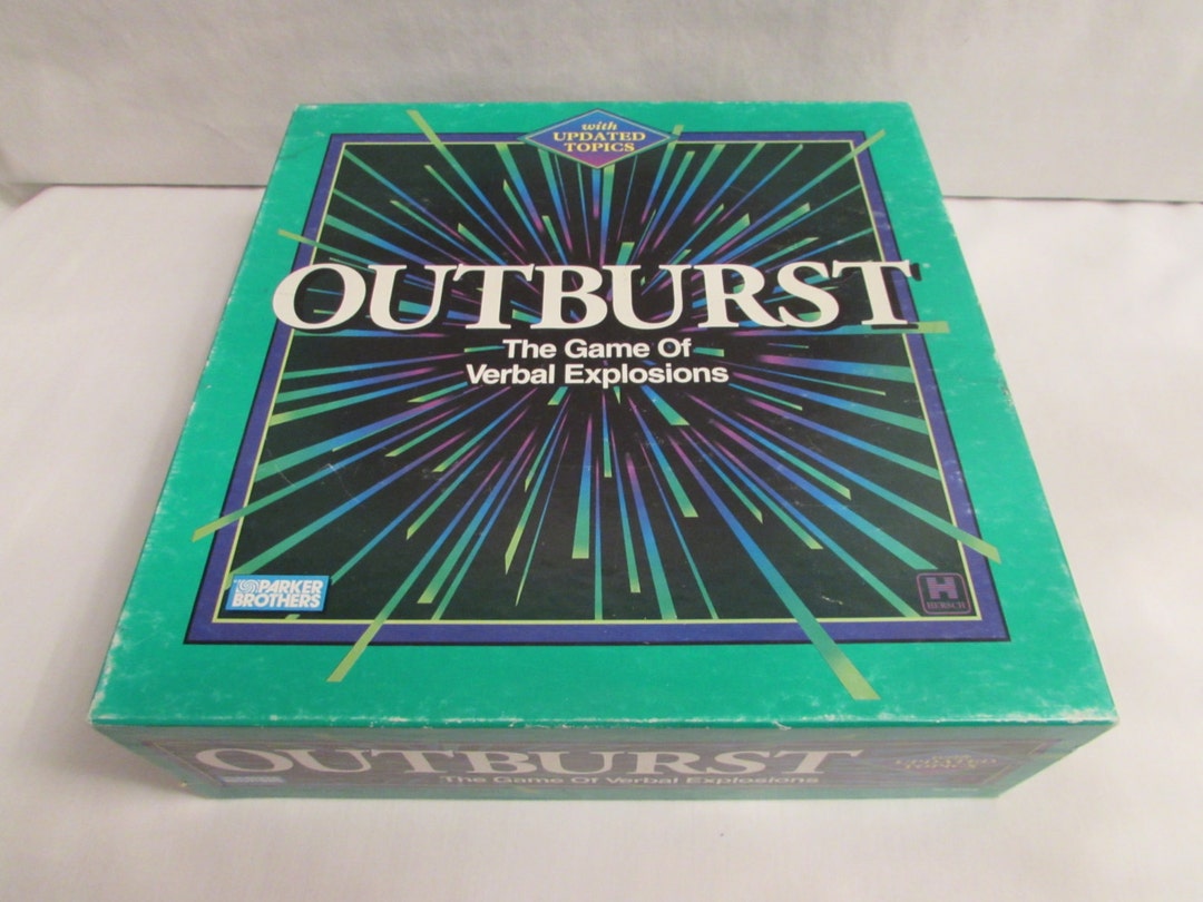 OUTBURST GAME 1994 the Game of Verbal Explosions Vintage - Etsy