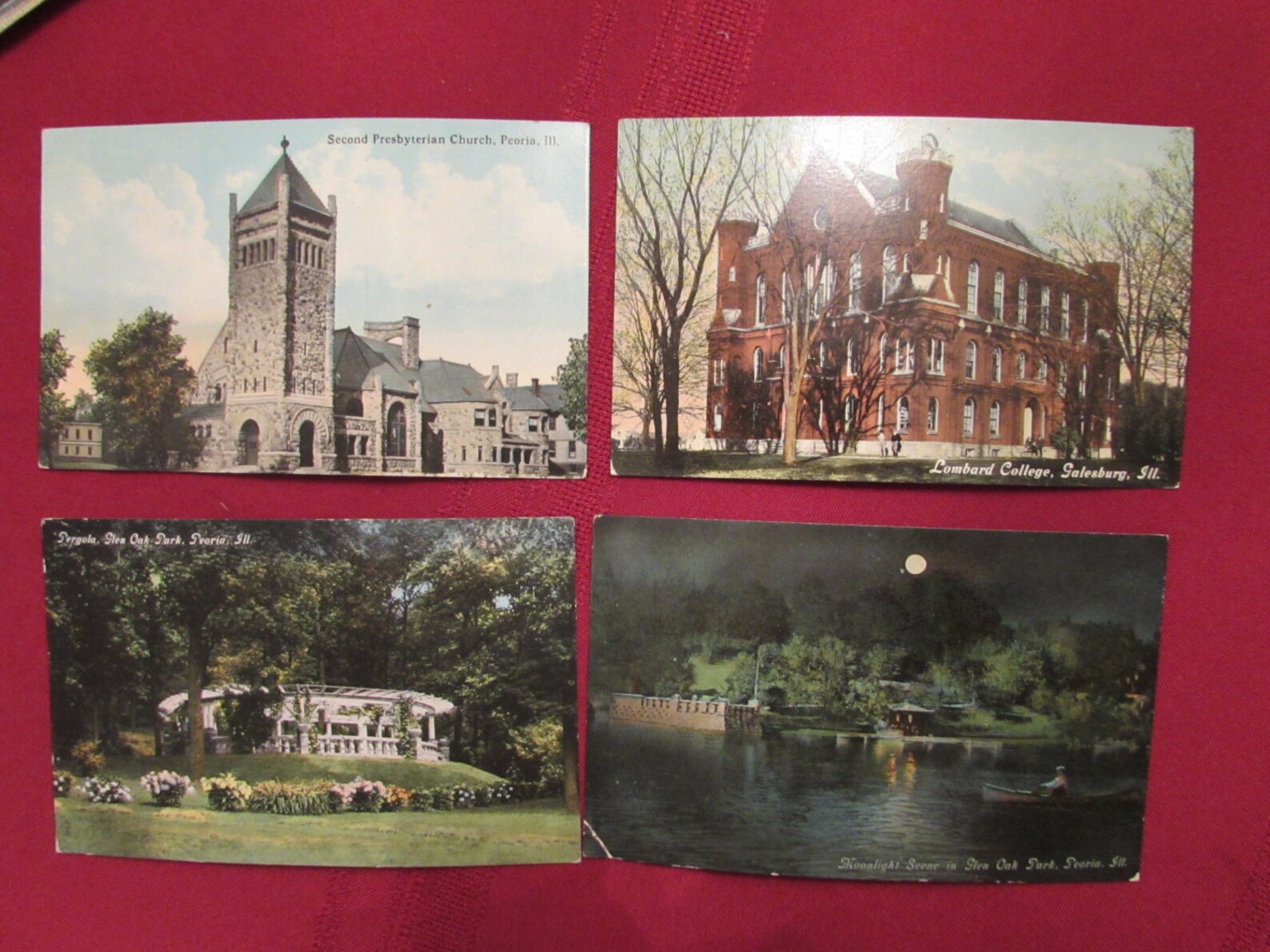POSTCARDS ILLINOIS ANTIQUE Set of 9 German Photographs Free Shipping - Etsy