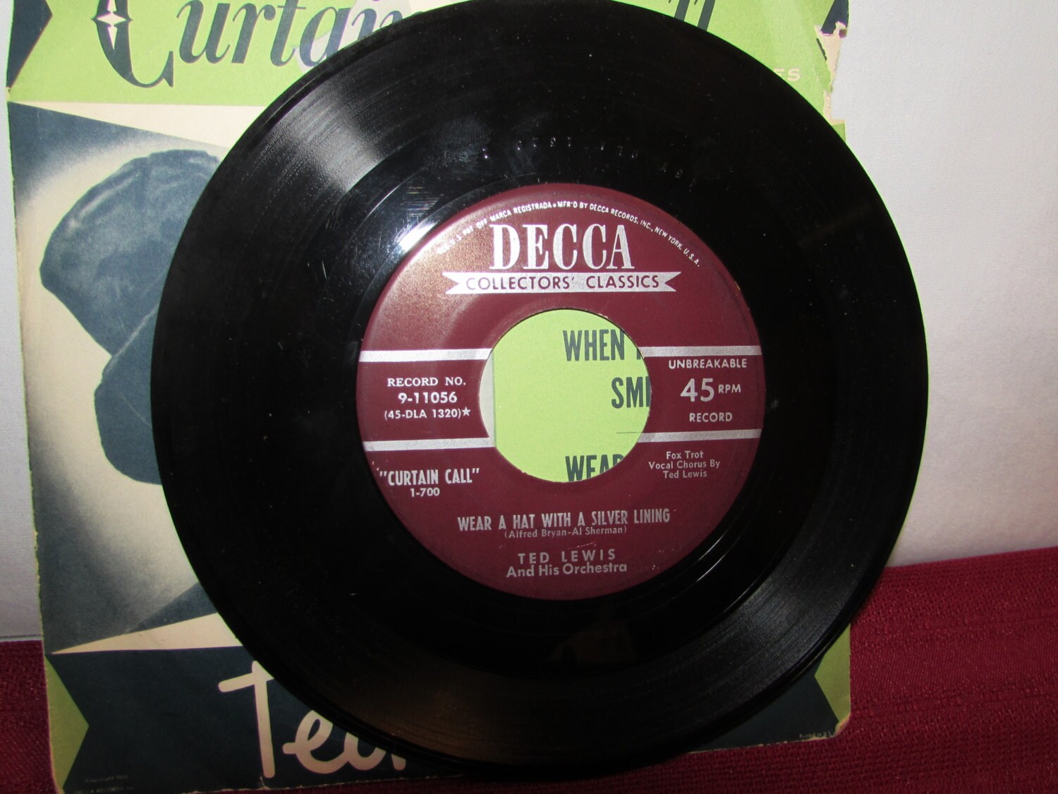 Curtain Call Series TED LEWIS Classics 45 RPM Decca Records - Etsy