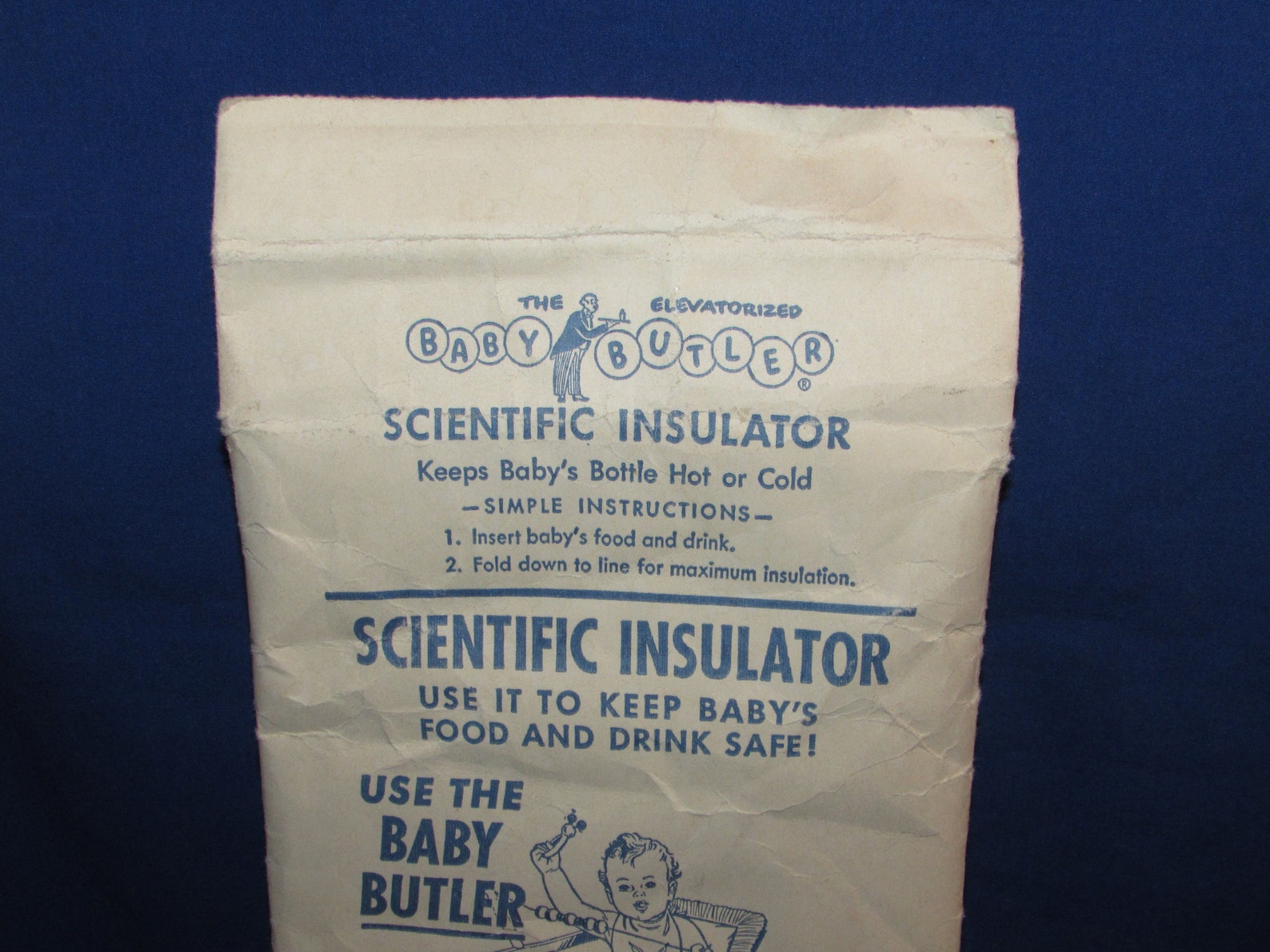 BABY BUTLER BAG 1950s Guild Industries Nursery Unique | Etsy