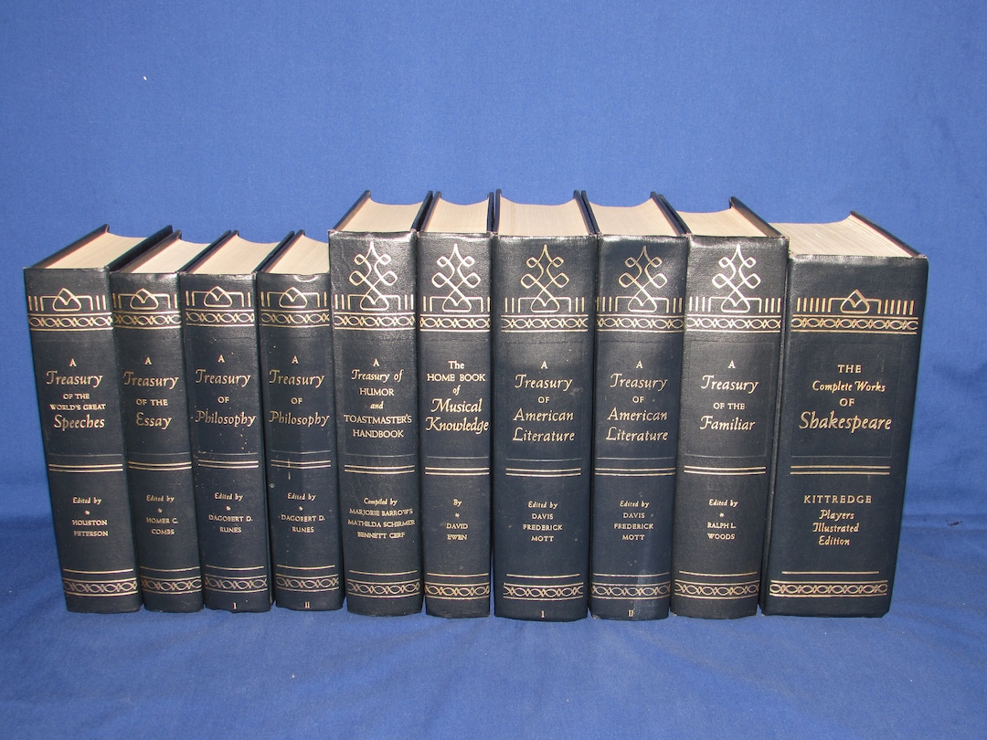 TREASURY BOOK COLLECTION Grolier 1965 Ten Volume Set Special Library ...