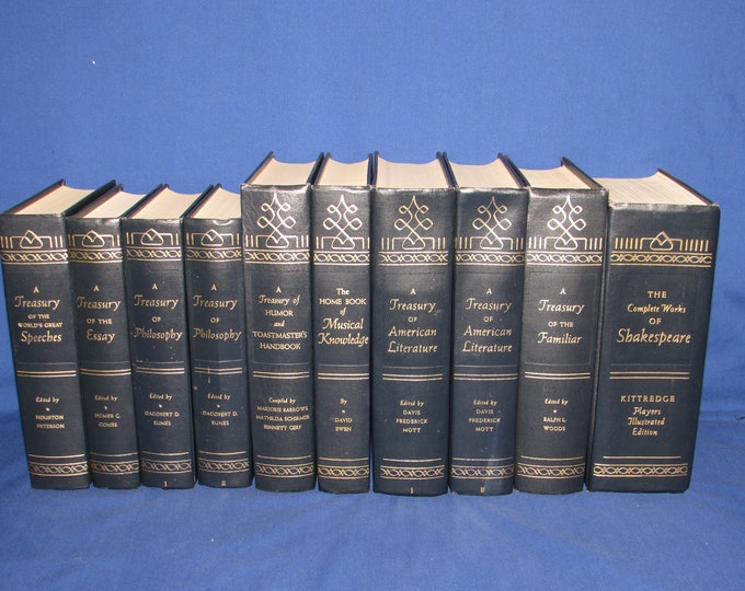 TREASURY BOOK COLLECTION Grolier 1965 Ten Volume Set Special Library ...