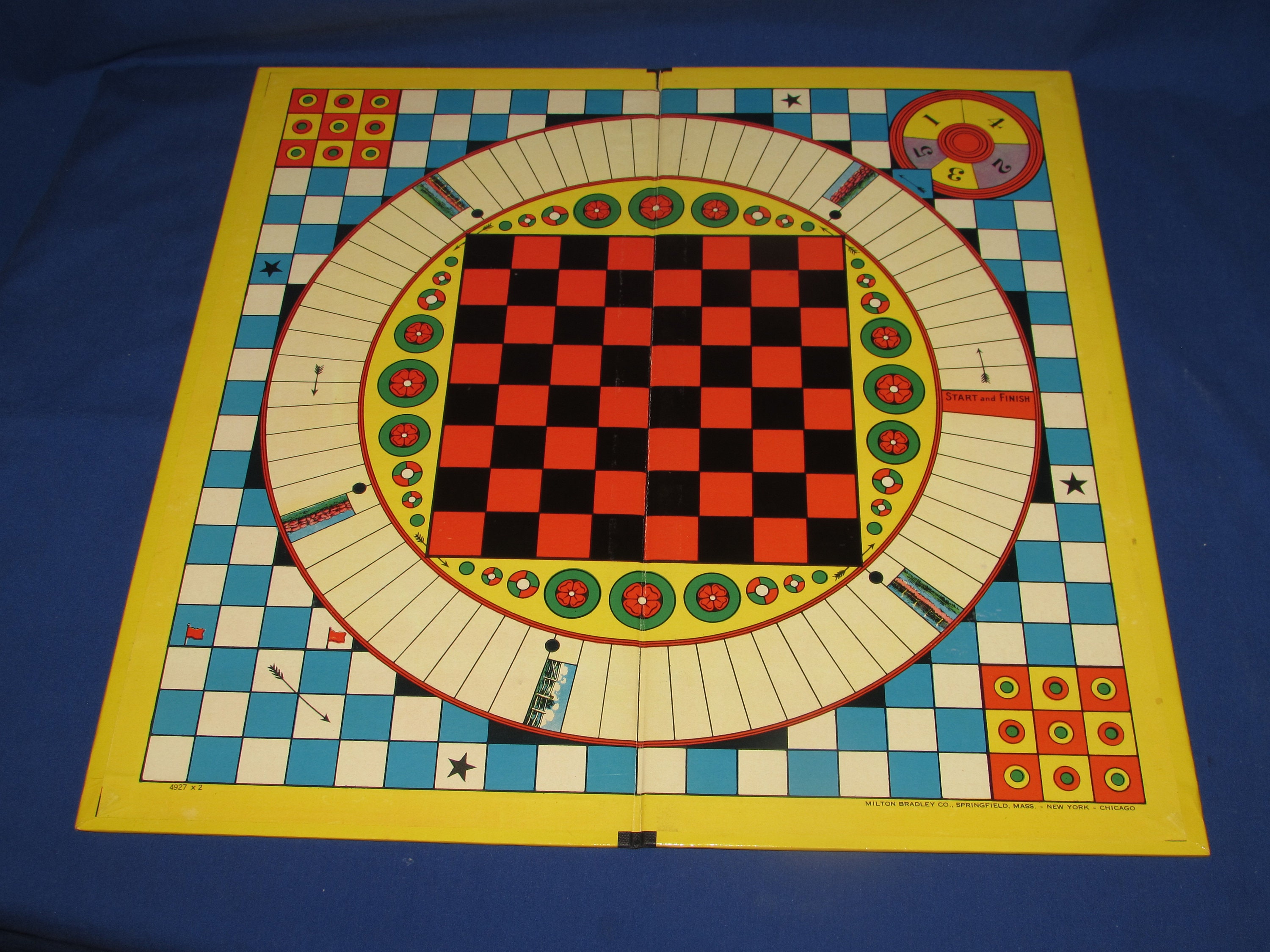 JUNIOR COMBINATION BOARD Game 1905 Milton Bradley Free Shipping - Etsy