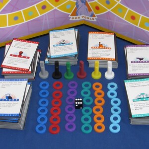 GAME OF KNOWLEDGE 1995 University Games Family Trivia Game - Etsy