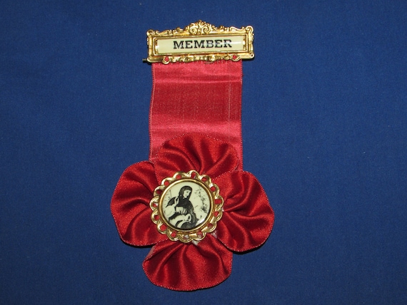 CATHOLIC MEMBER RIBBON 1950s Free Shipping - Gem