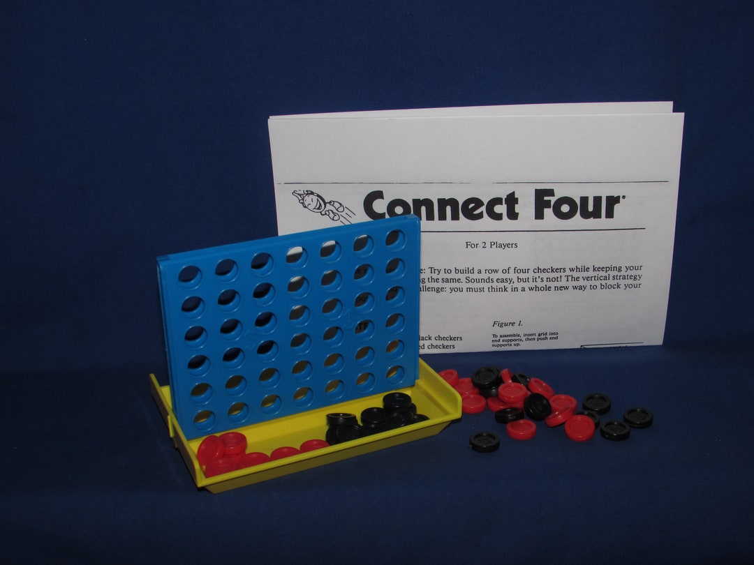 CONNECT 4 TRAVEL Size 1980s Vintage Board Game - Etsy