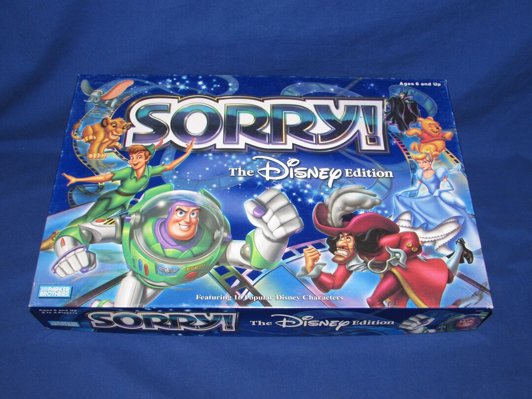 DISNEY SORRY GAME 2001 Parker Brothers - Etsy