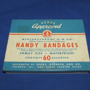 SEARS HANDY BANDAGES 1950s Vintage Tin - Etsy