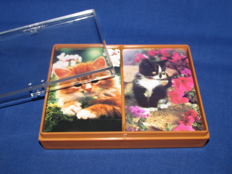 HALLMARK PLAYING CARDS Garden Kittens Double Deck 1970s - Etsy