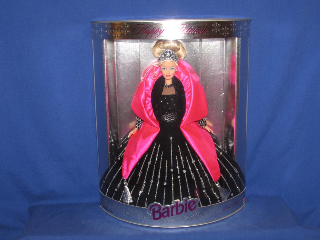HAPPY HOLIDAYS BARBIE 1998 Mattel Collectible Doll Special Edition Free ...