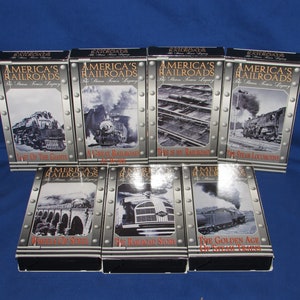 AMERICA’S RAILROADS VHS 1995 Steam Train Legacy 7 Tapes Free Shipping ...