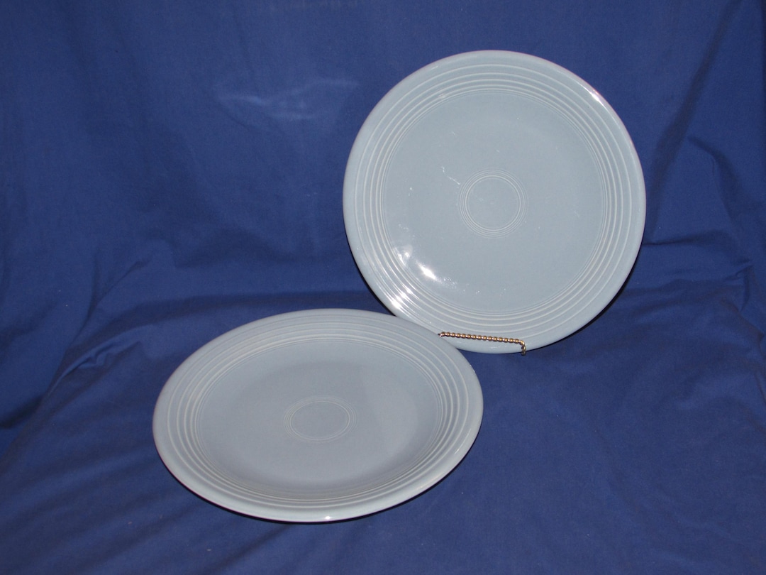 Fiesta Ware CHOP PLATES Blue Set of 2 Homer Laughlin Free Shipping - Etsy