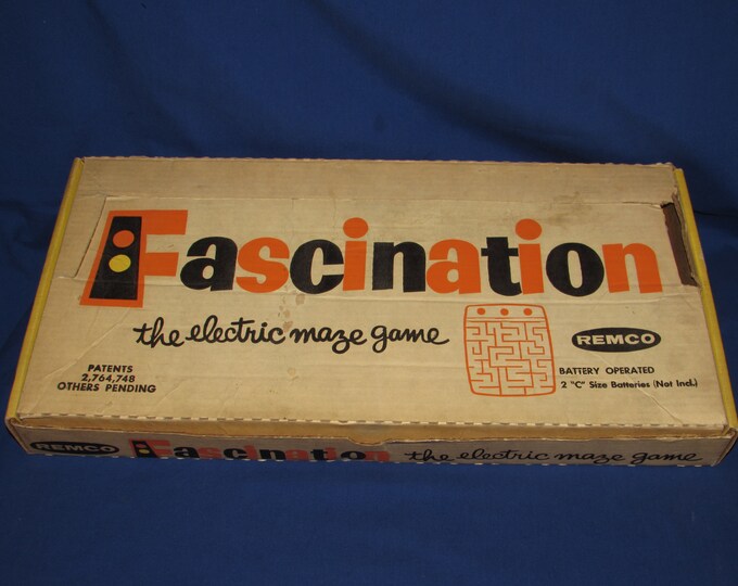 FASCINATION GAME REMCO 1961 Electric Maze Game Free Shipping - Etsy