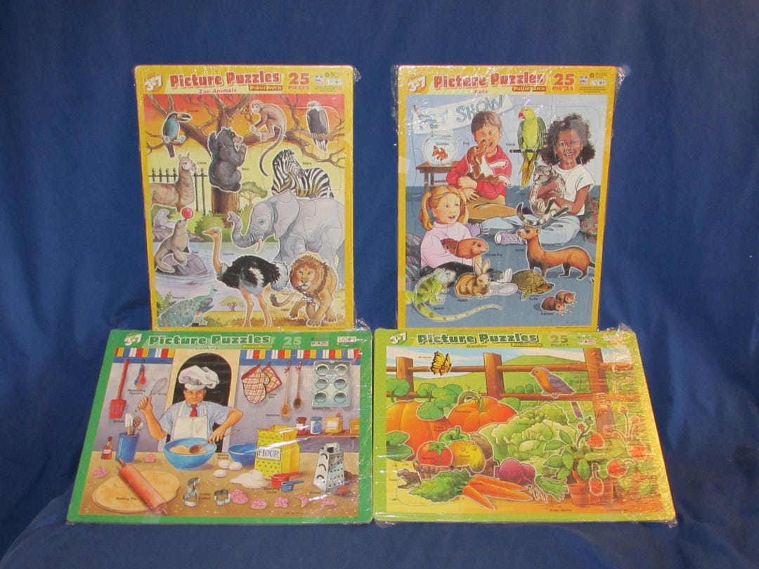 PUZZLE PATCH PUZZLES 25 Pieces Set of 4 - Etsy