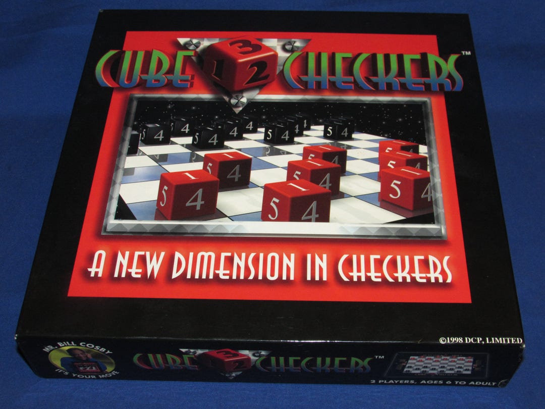 CUBE CHECKERS Game 1998 A New Dimension in Cube Checkers DEP Games ...