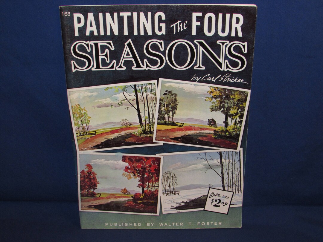 Art Book WALTER FOSTER Painting the Four Seasons 1960s Art Instruction ...