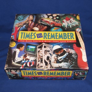 TIMES TO REMEMBER Game 1991 Milton Bradley Retirement Birthday Gift - Etsy