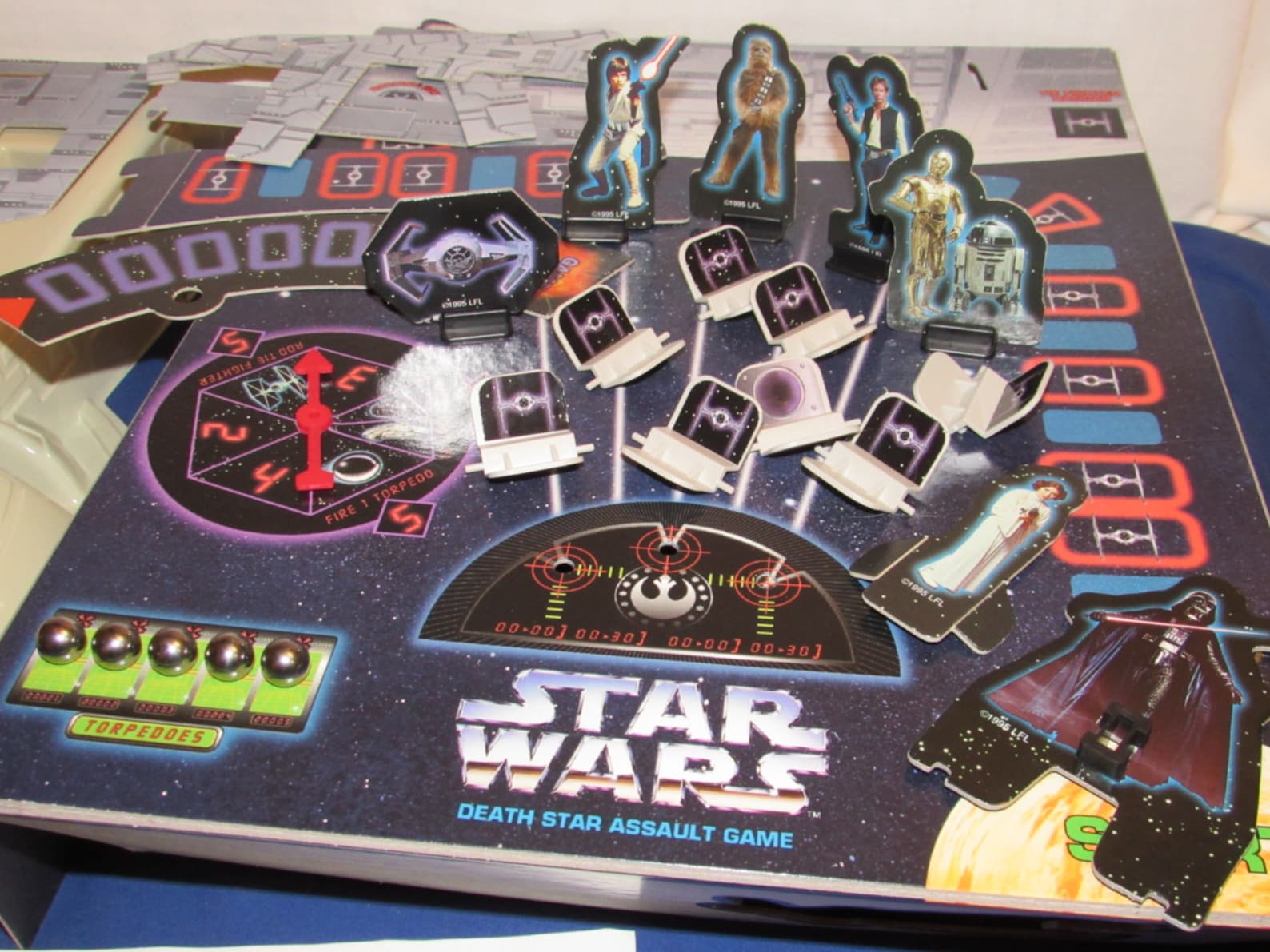 STAR WARS Death Star Assault Game 1995 Parker Brothers May the - Etsy