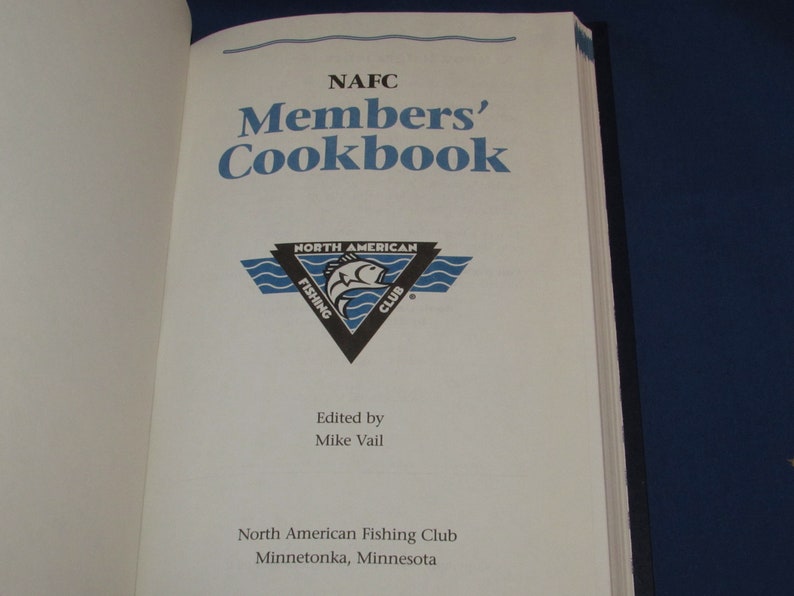 Cookbook North American Fishing Club NAFC Members Cookbook - Etsy
