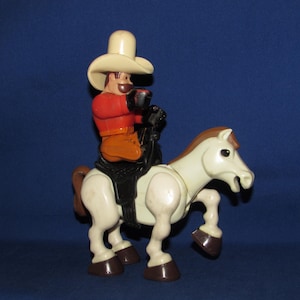 FISHER PRICE Husky Helper 1979 Rodeo Rig Truck With Horse and Cowboy ...