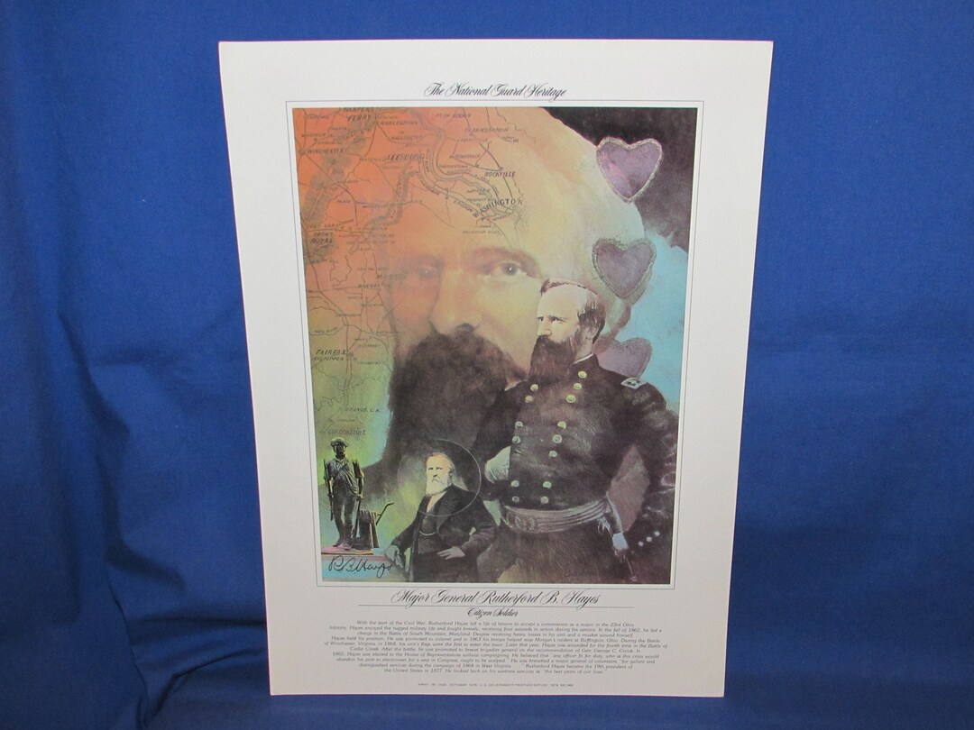 CITIZEN SOLDIER PRINT Major General Rutherford B. Hayes 1978 the ...