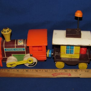 Fisher Price CHUG CHUG TRAIN 1964 Vintage Toy - Etsy