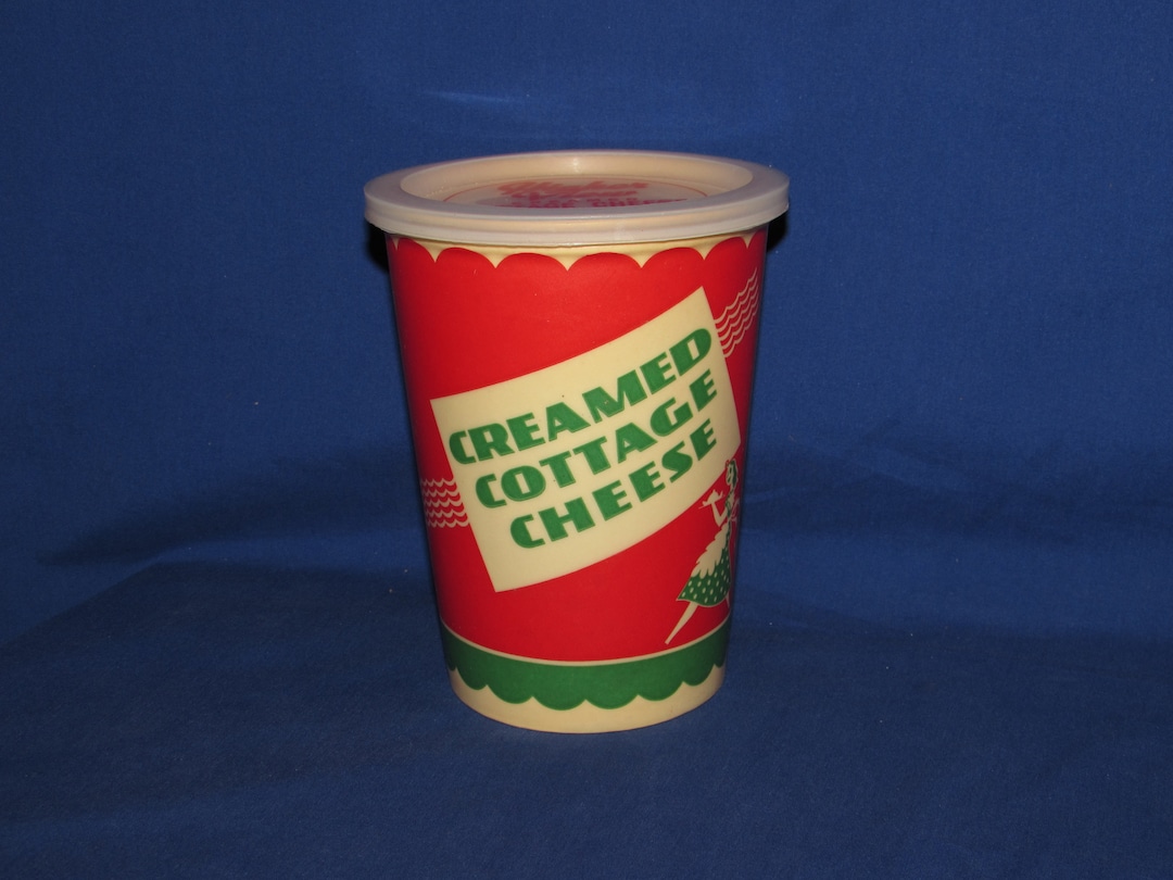 COTTAGE CHEESE CONTAINER 1960s Vintage Waxed Lily Container - Etsy