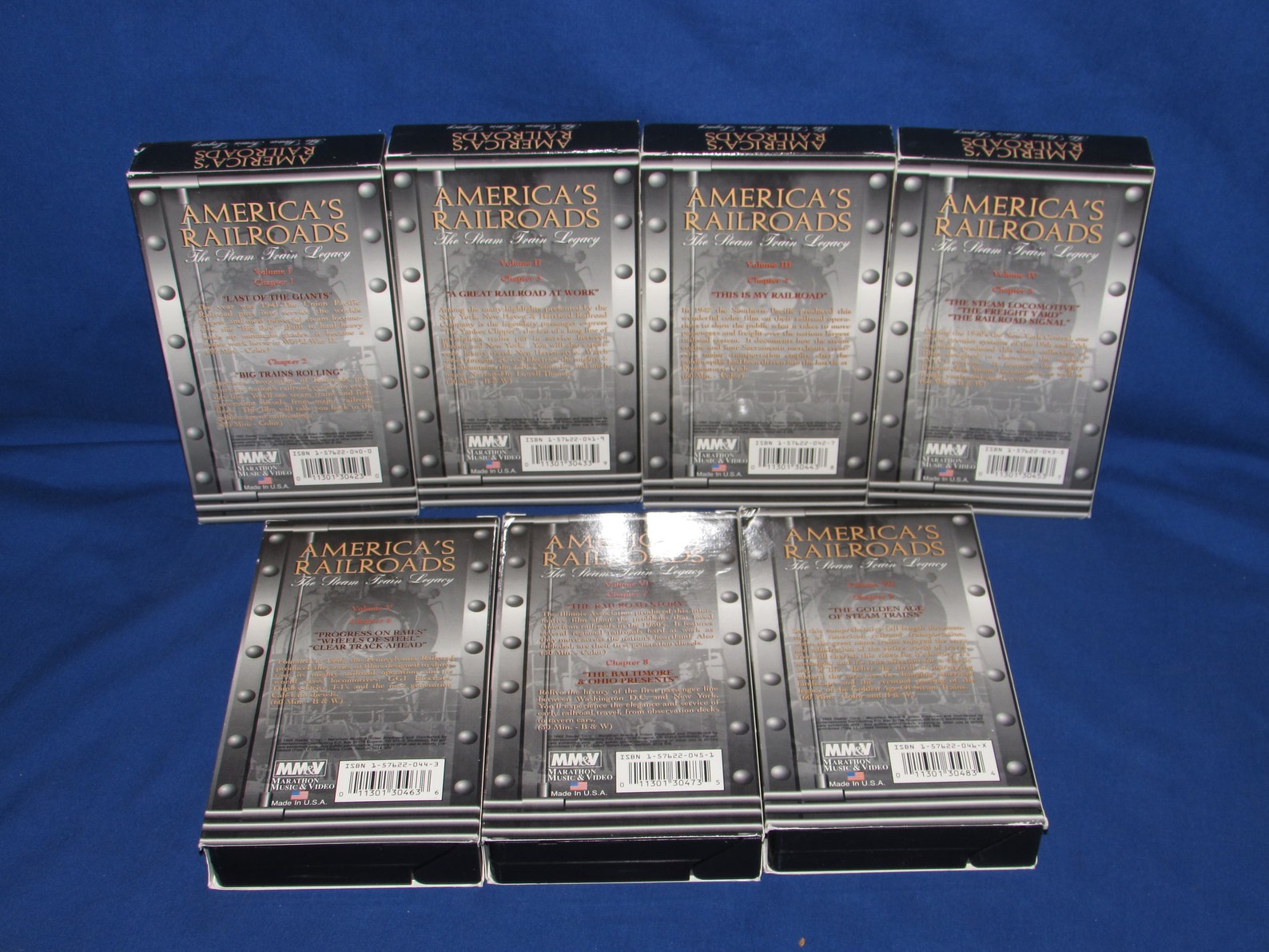 AMERICA’S RAILROADS VHS 1995 Steam Train Legacy 7 Tapes Free Shipping ...