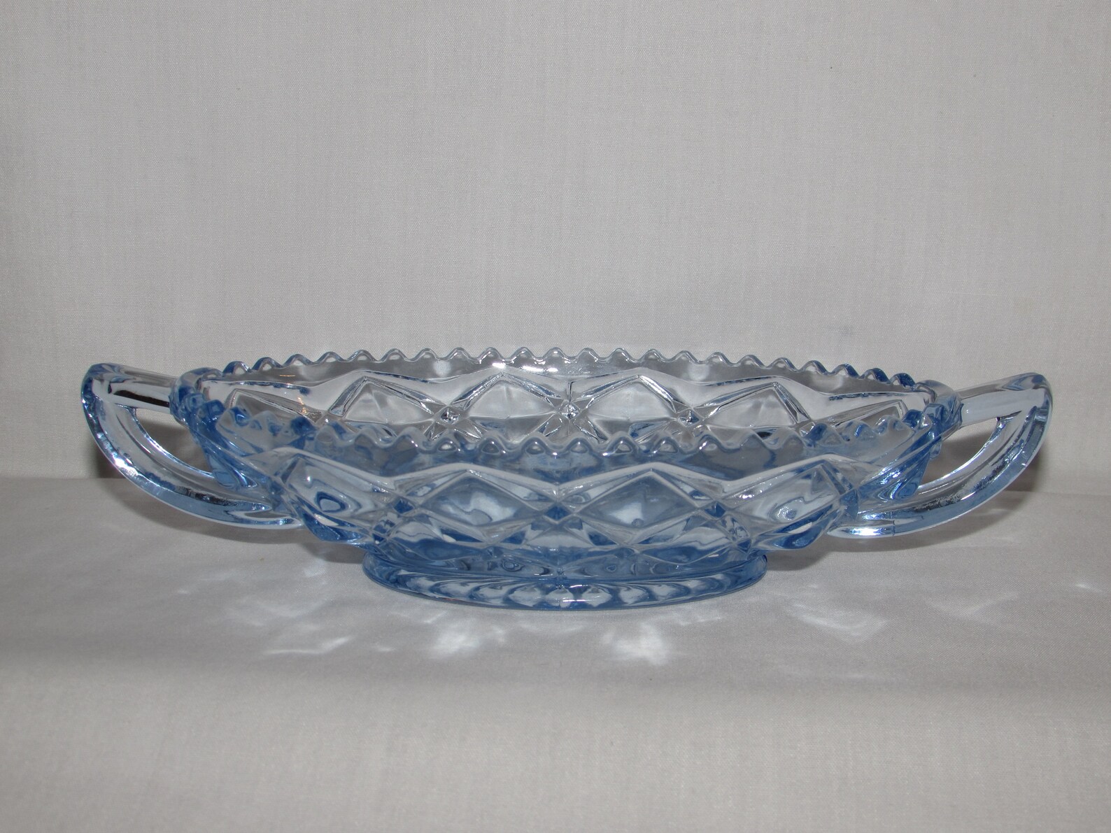 LIGHT BLUE GLASS Candy Dish 1960s Free Shipping - Etsy