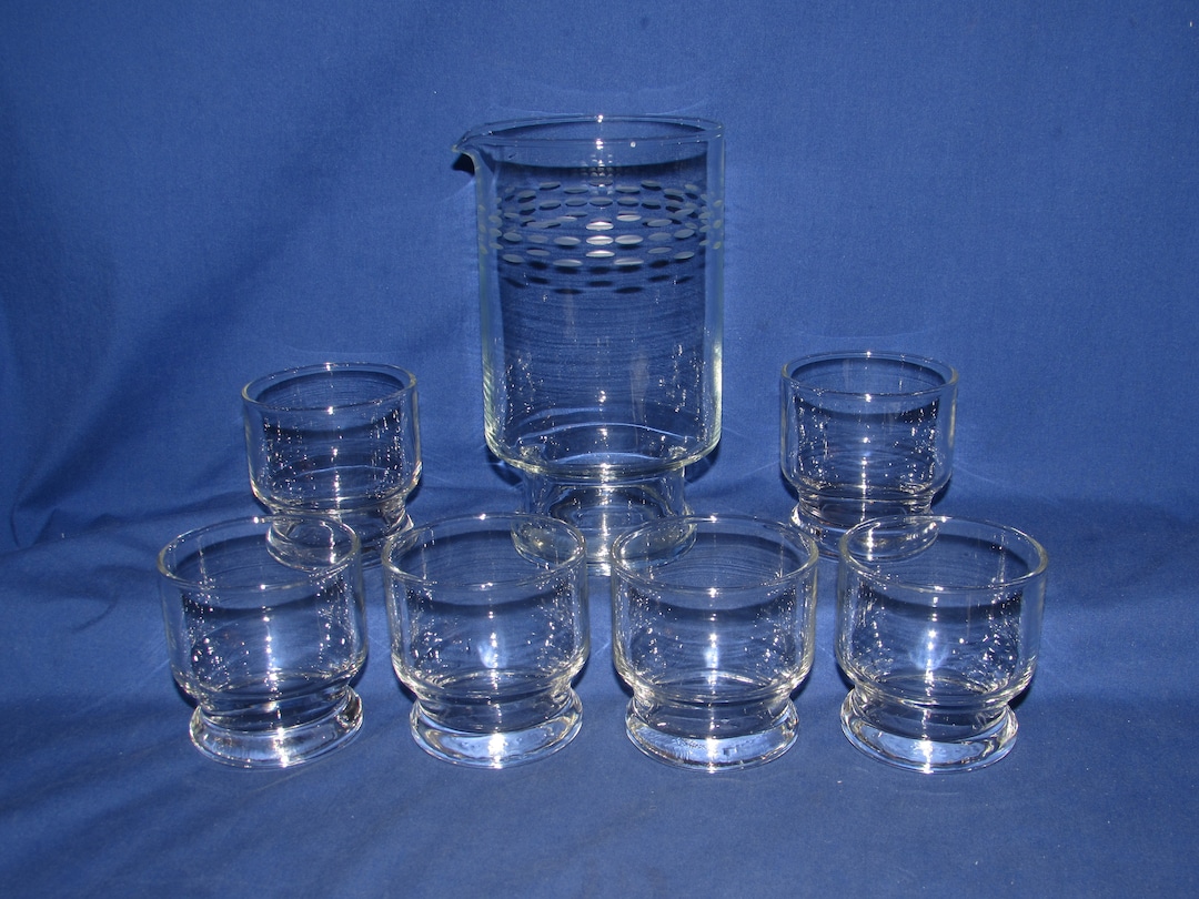 PRINCESS HOUSE Martini Pitcher and 6 Glasses 1970s Free Shipping - Etsy