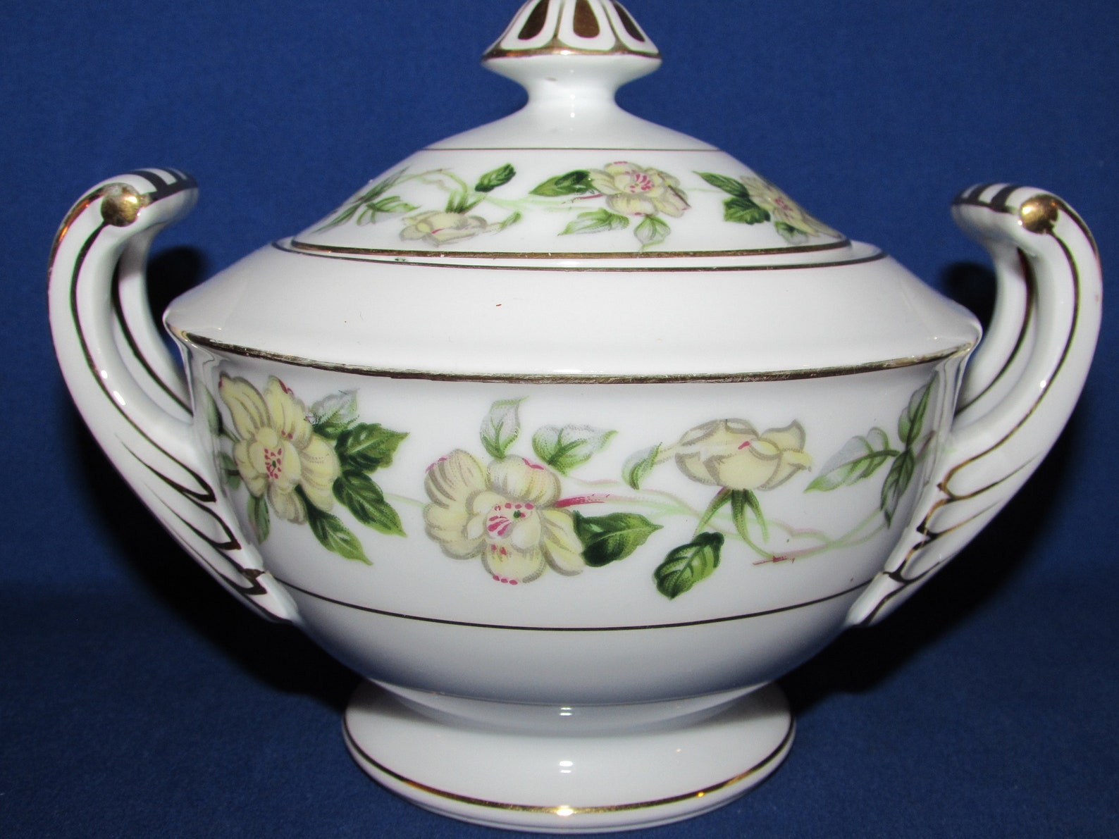 VALMONT BARCAROLE Sugar Bowl and Creamer 1960s Bone China Free Shipping ...