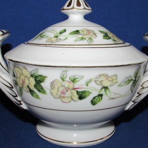 VALMONT BARCAROLE Sugar Bowl and Creamer 1960s Bone China Free Shipping ...