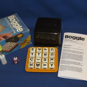 BOGGLE GAME 1983 Classic Parker Brothers WORD Game With Bonus Cube Vintage - Etsy