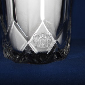 CROWN ROYAL GLASS With Small Crown Logos on the Rocks Vintage Barware ...