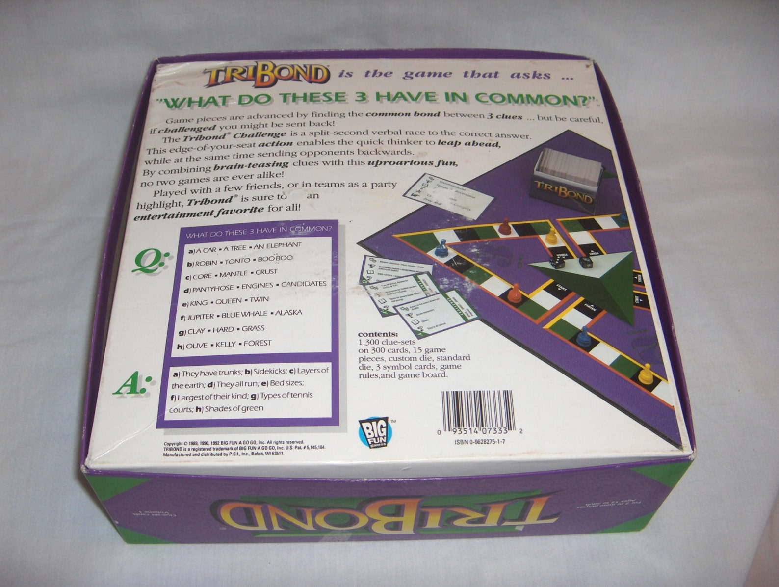 TRIBOND GAME 1992 Big Fun Games Vintage Tri Bond - Etsy