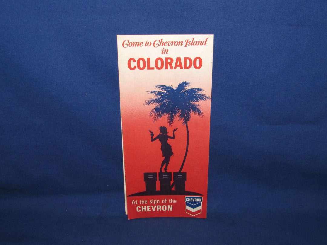 CHEVRON COLORADO MAP 1969 Petroliana Vintage Advertising - Etsy