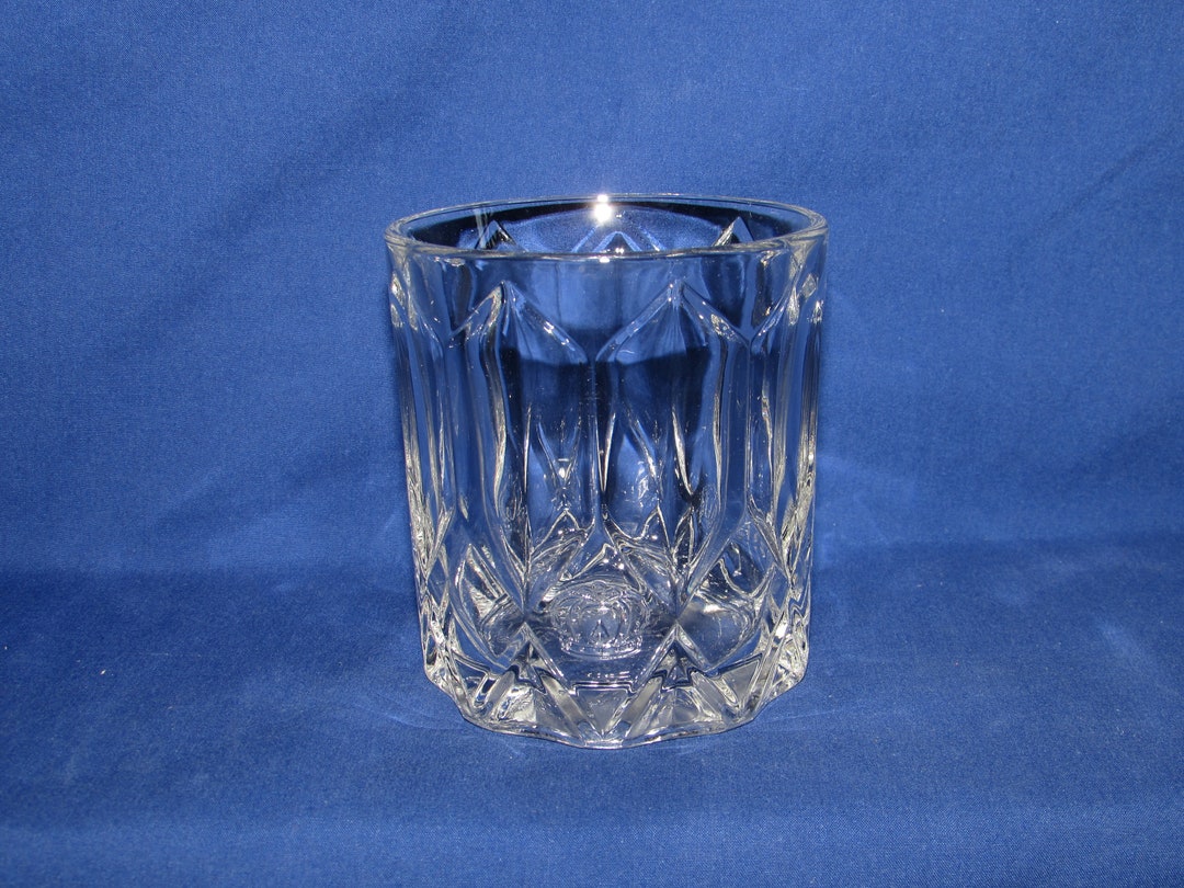 CROWN ROYAL GLASS With Small Crown Logos on the Rocks Vintage Barware ...