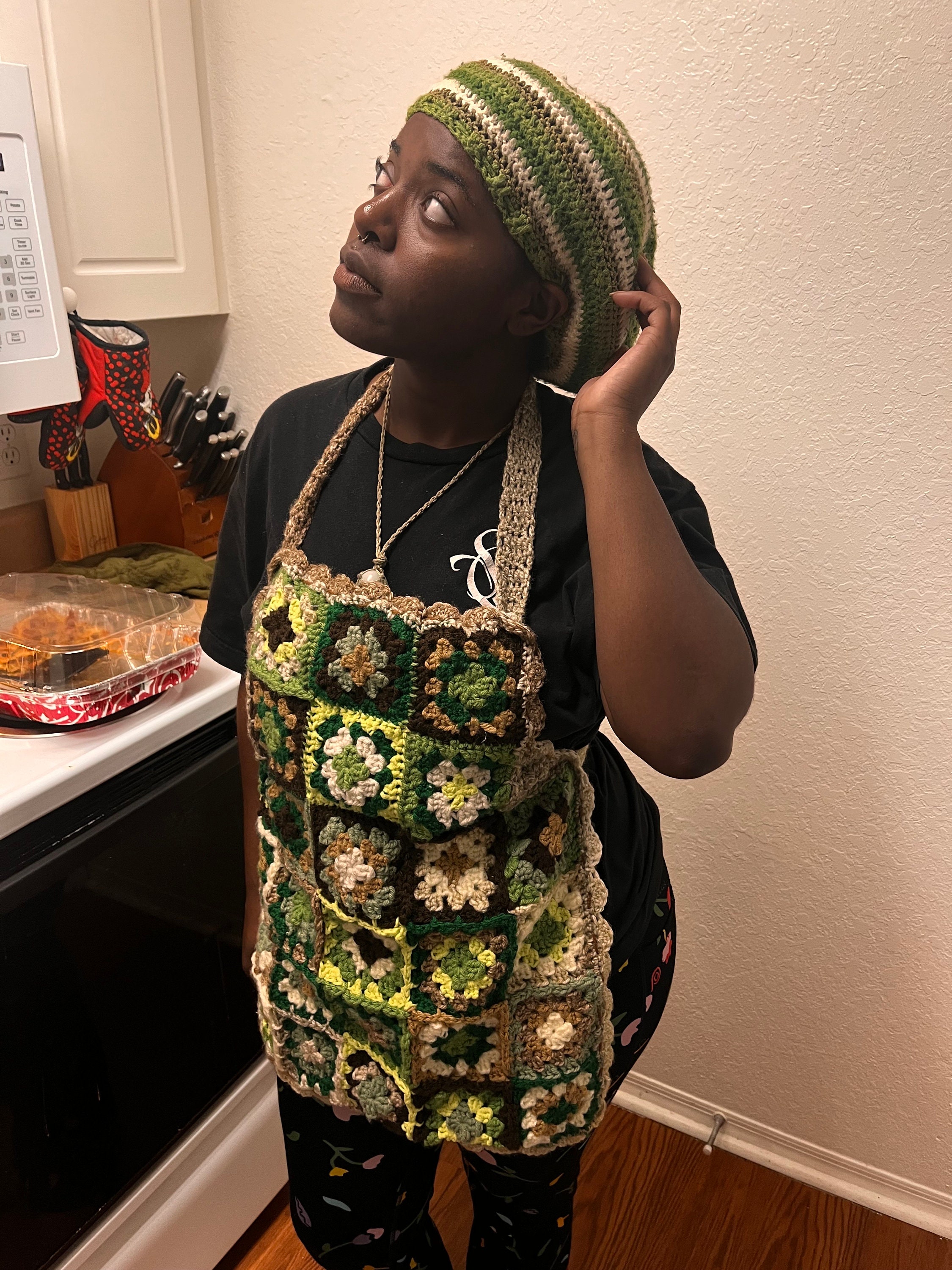 Granny Square Apron Crochet Pattern - Etsy