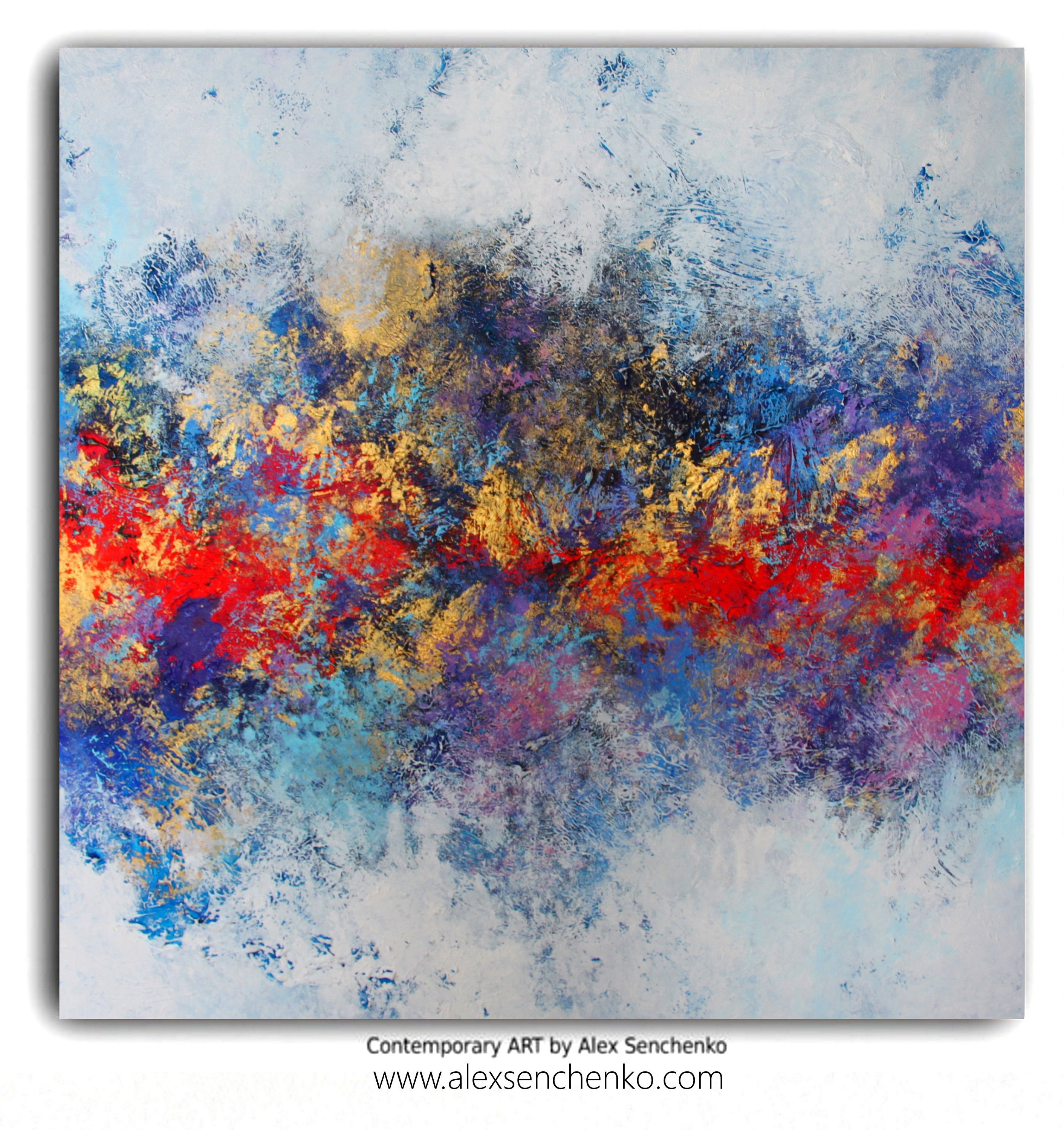 Abstract Painting straight from the artist's studio! / Artist Alex ...