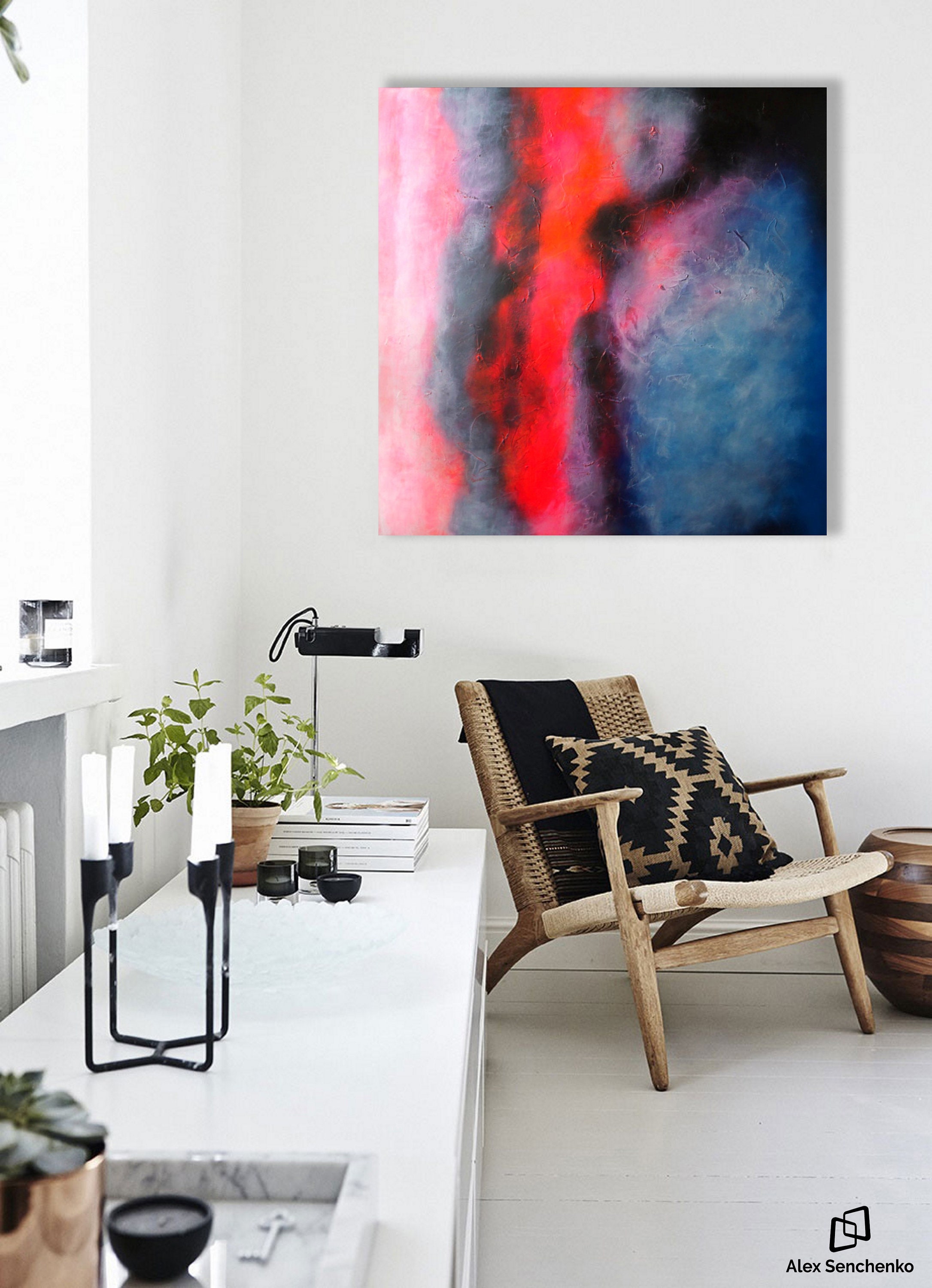 abstract acrylic painting / Original abstract painting by Alex ...