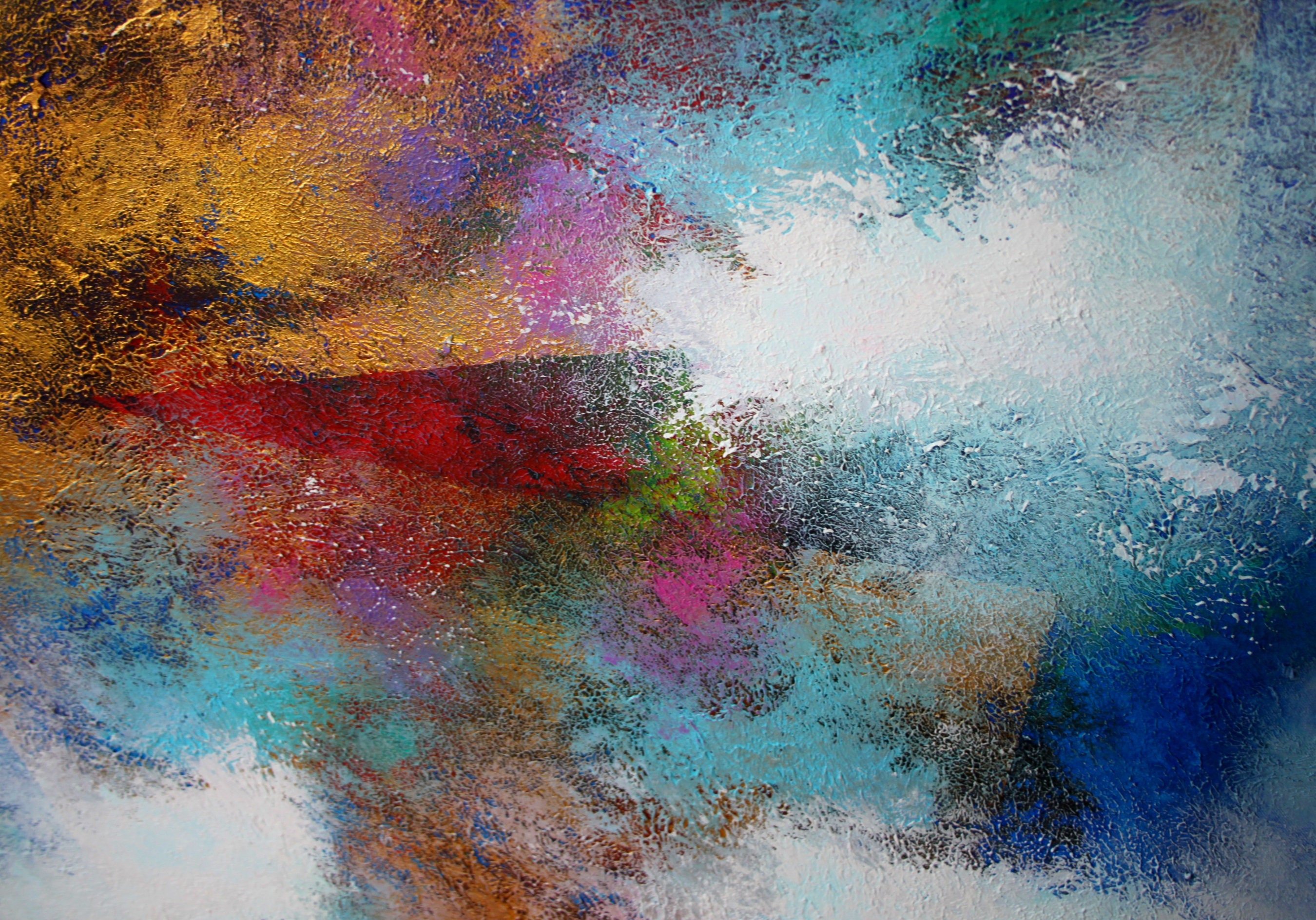 extra large contemporary wall art / abstract painting / original wall ...