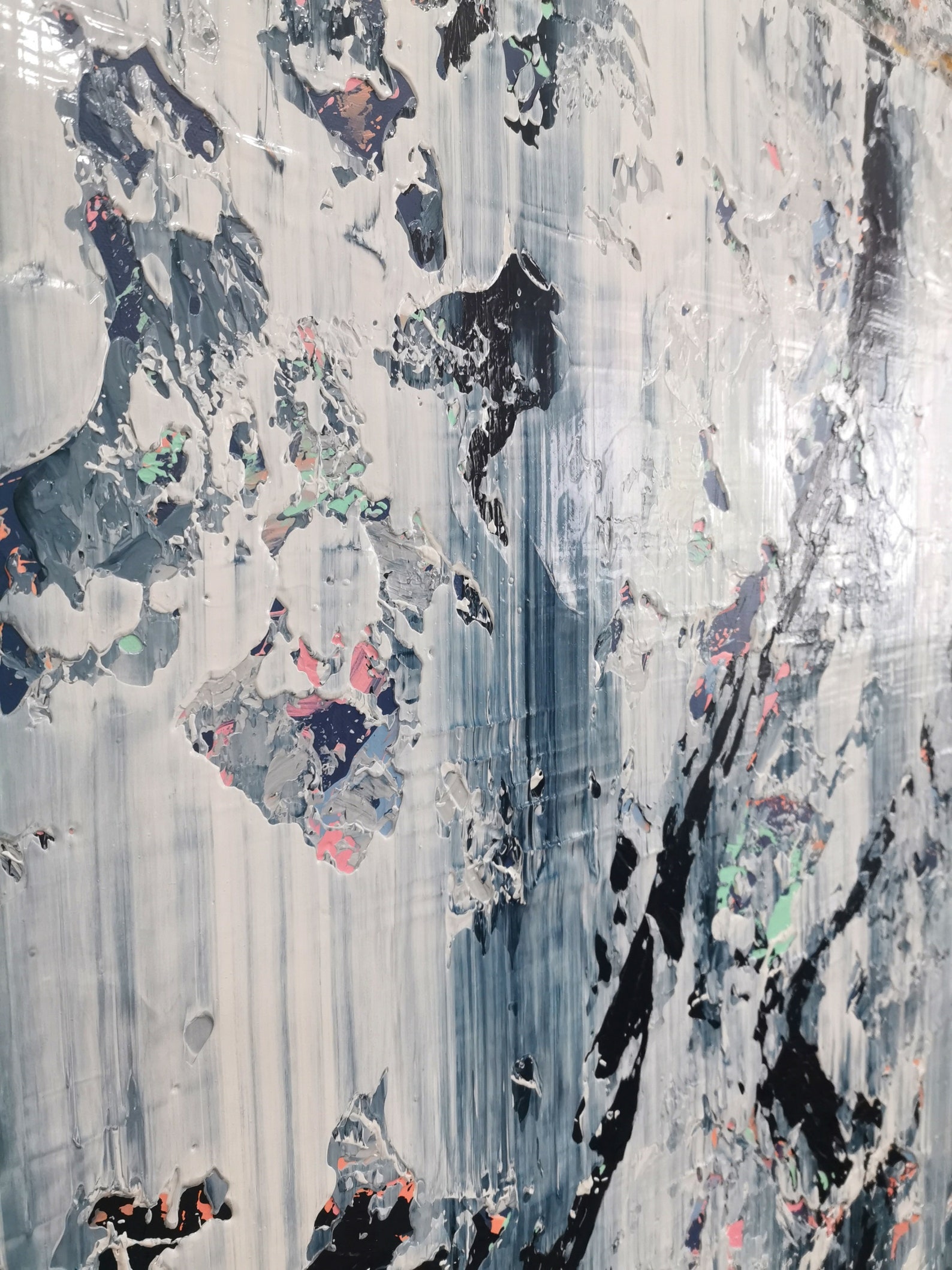 Abstract Wall Art Gray Original Abstract Painting - Etsy UK