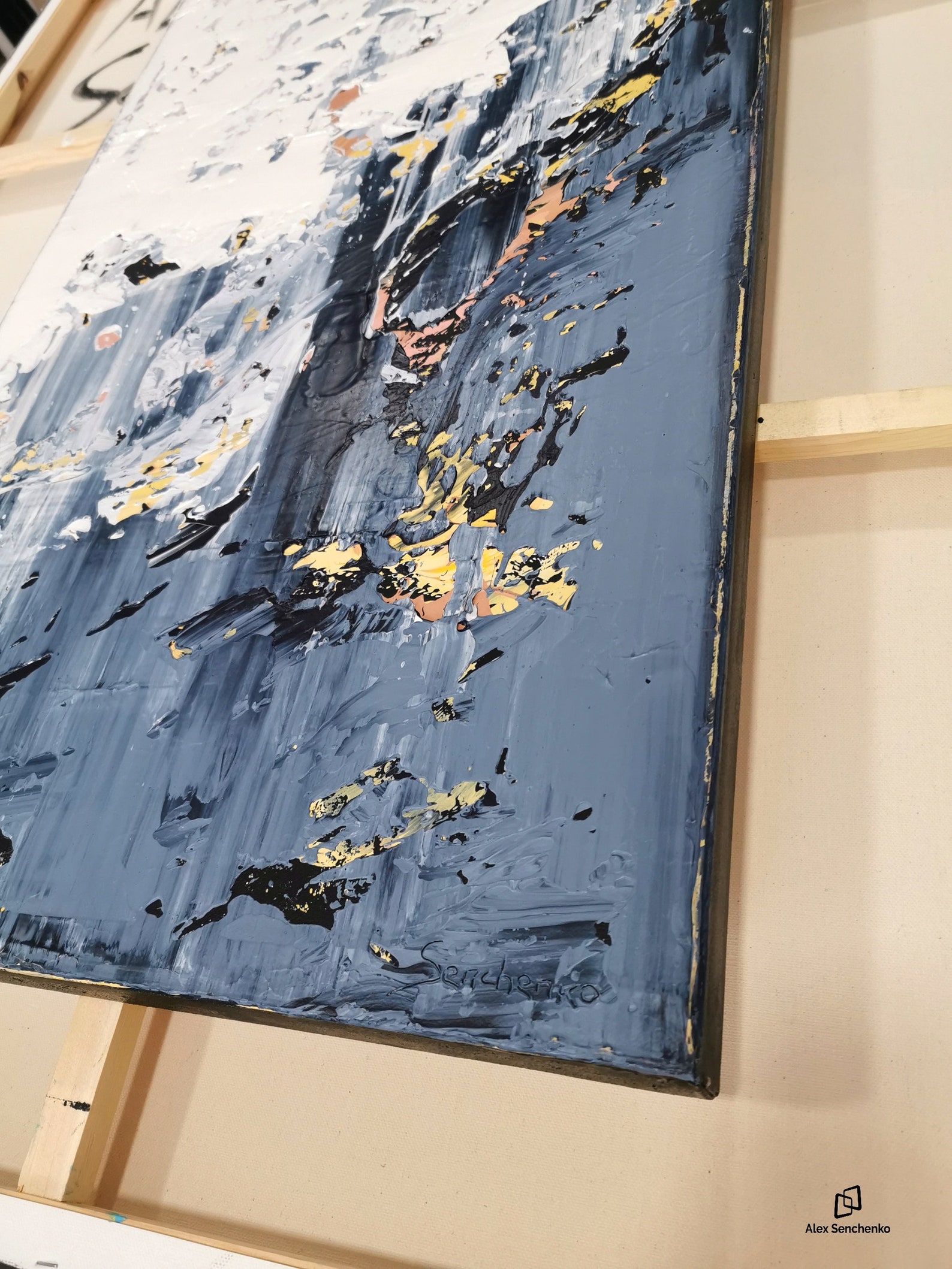 Large Abstract Painting by Alex Senchenko. Contemporary ART. - Etsy