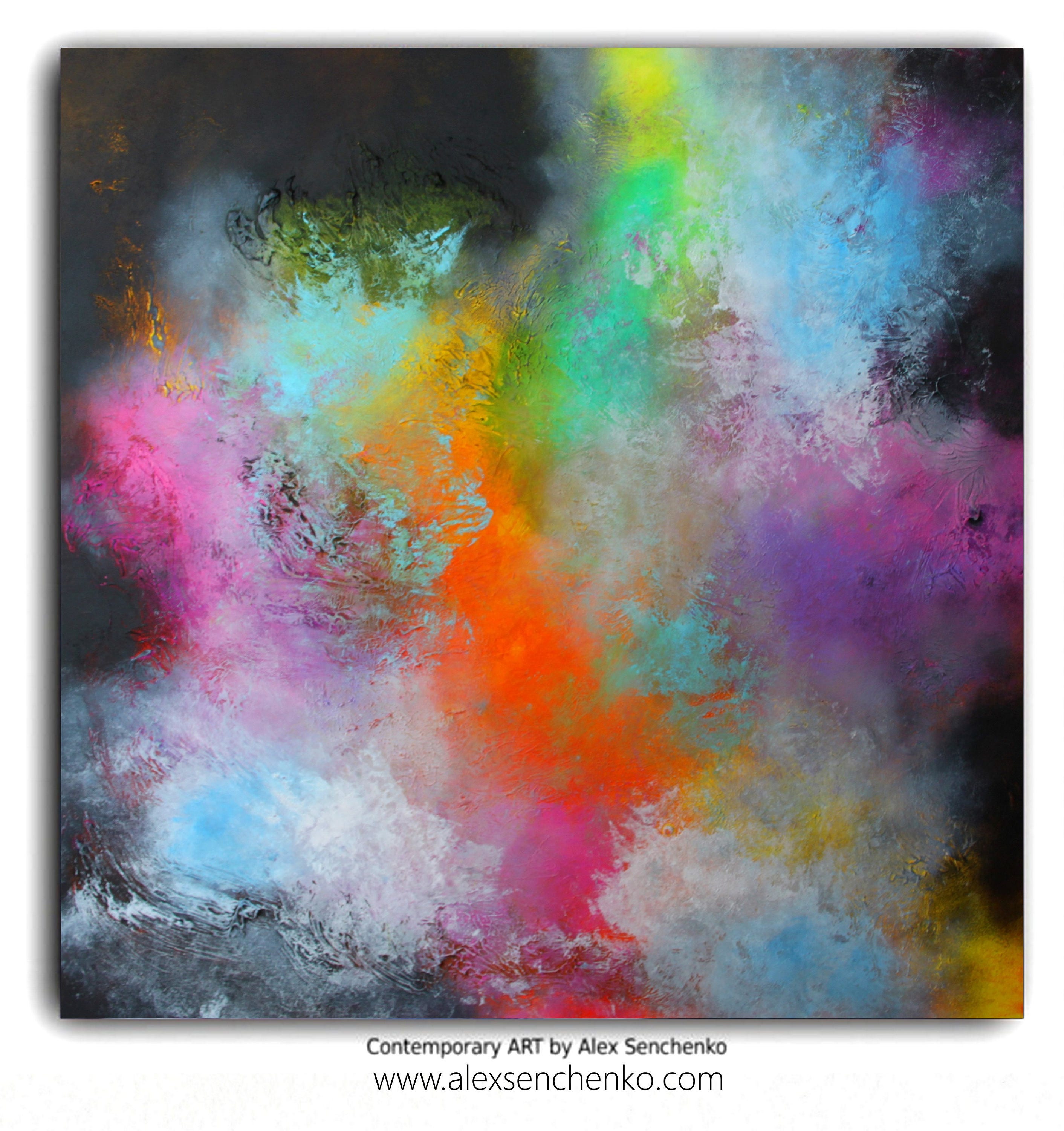 Abstract painting by artist Alex Senchenko . Canvas contemporary ART ...