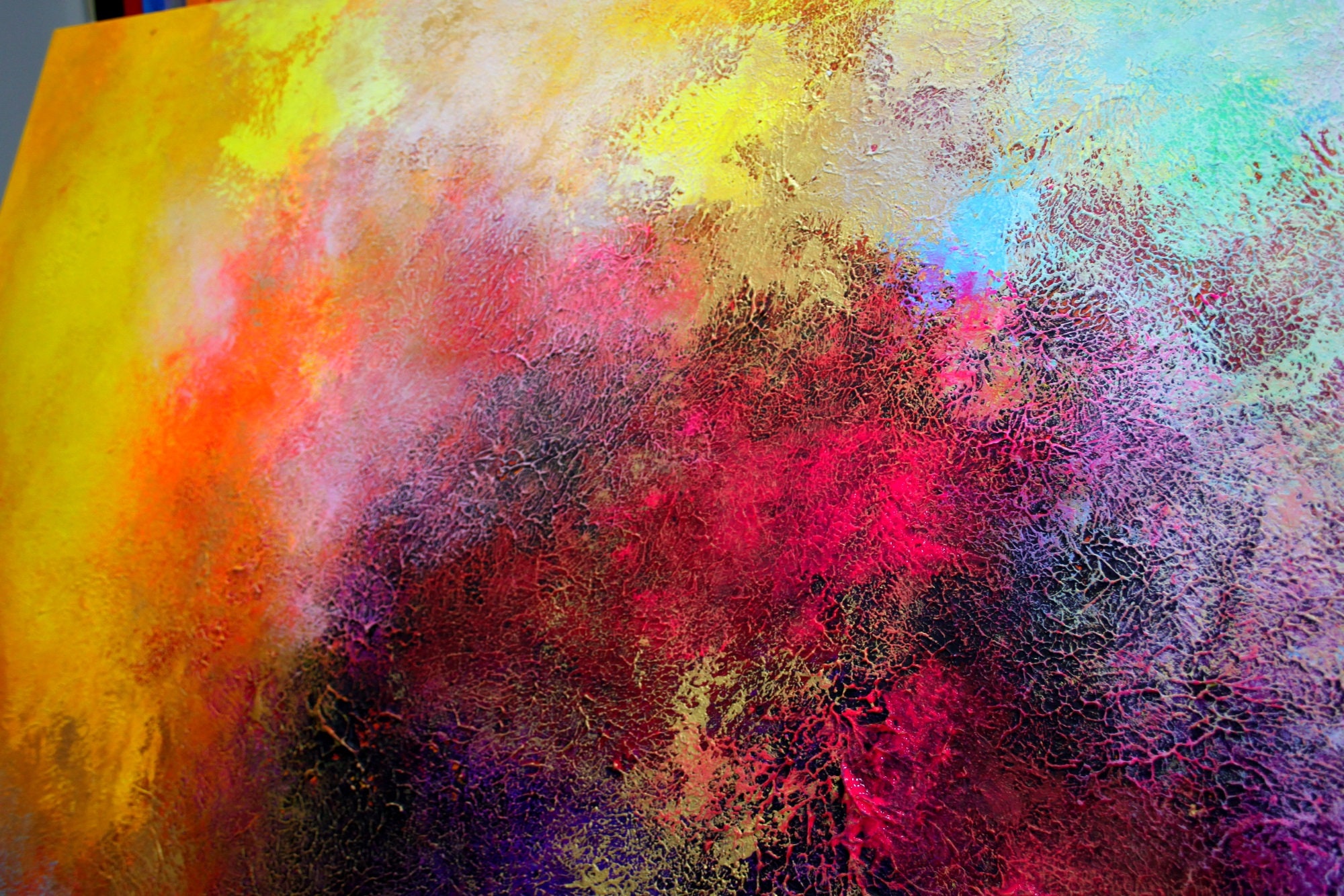 Large original abstract painting, Contemporary Art, Hand-painted Large ...