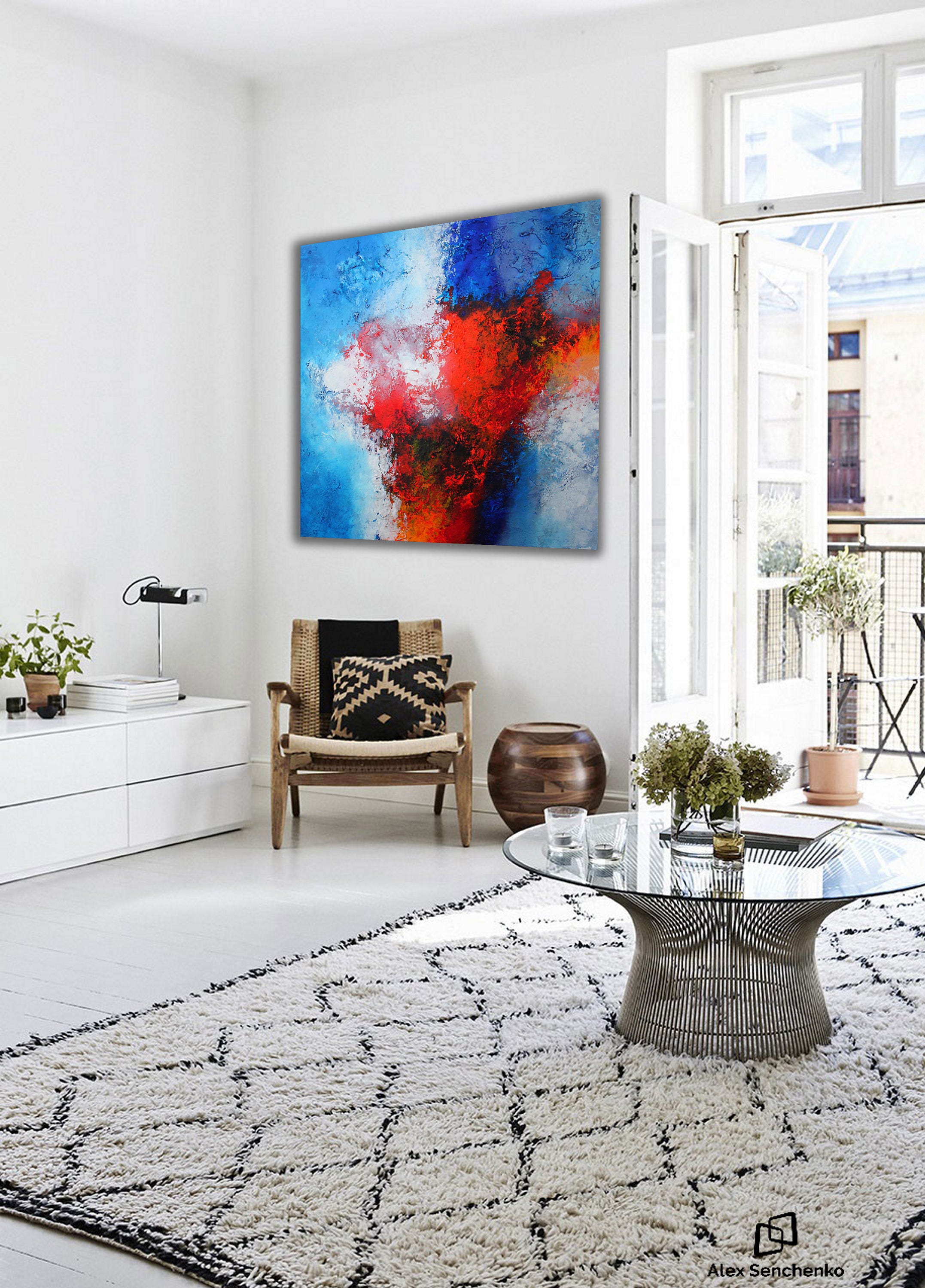 Painting . Abstract Contemporary ART . Abstract painting by Alex ...