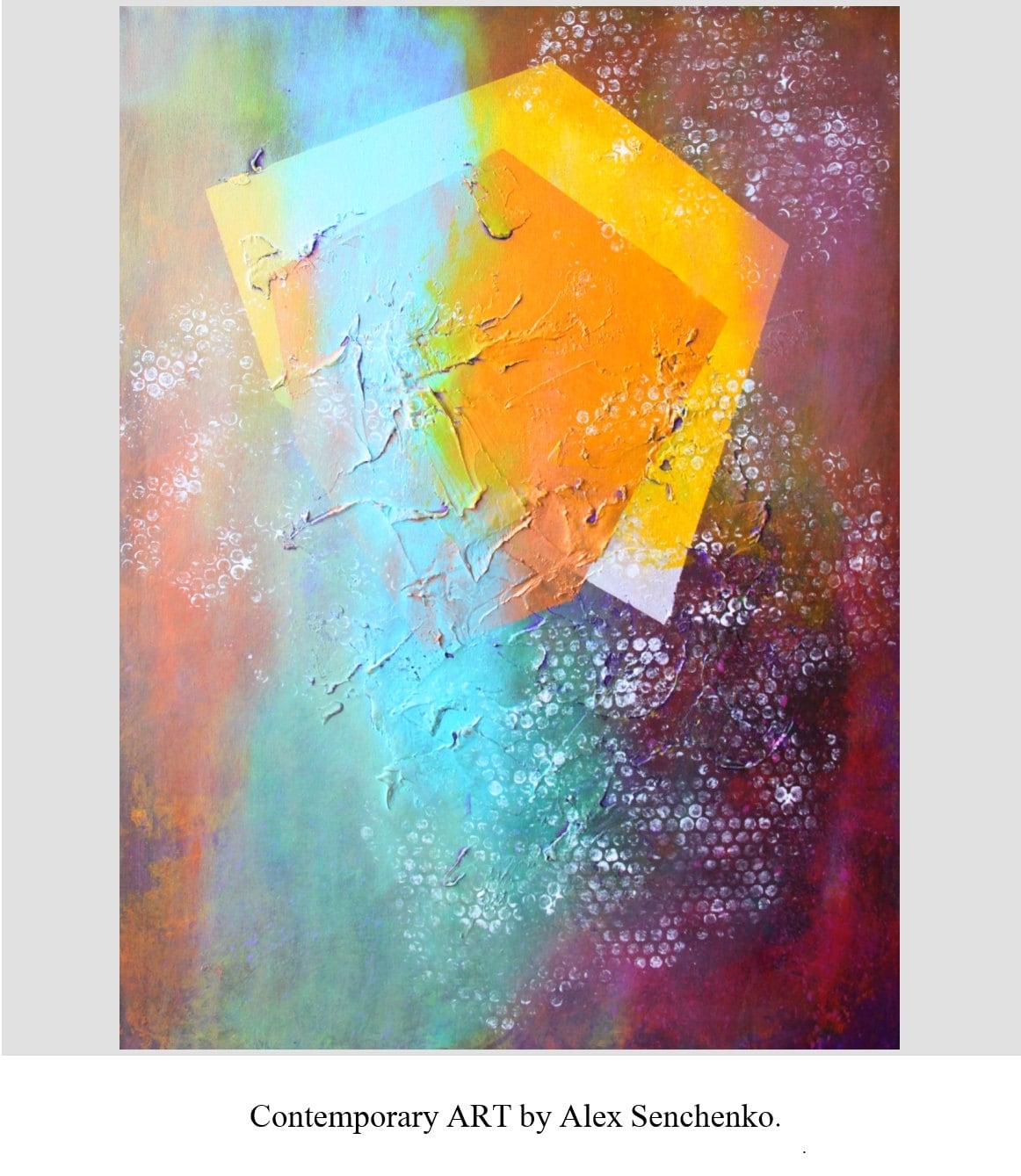 Abstract Painting by Alex Senchenko © . Abstract Contemporary ART. Wall ...