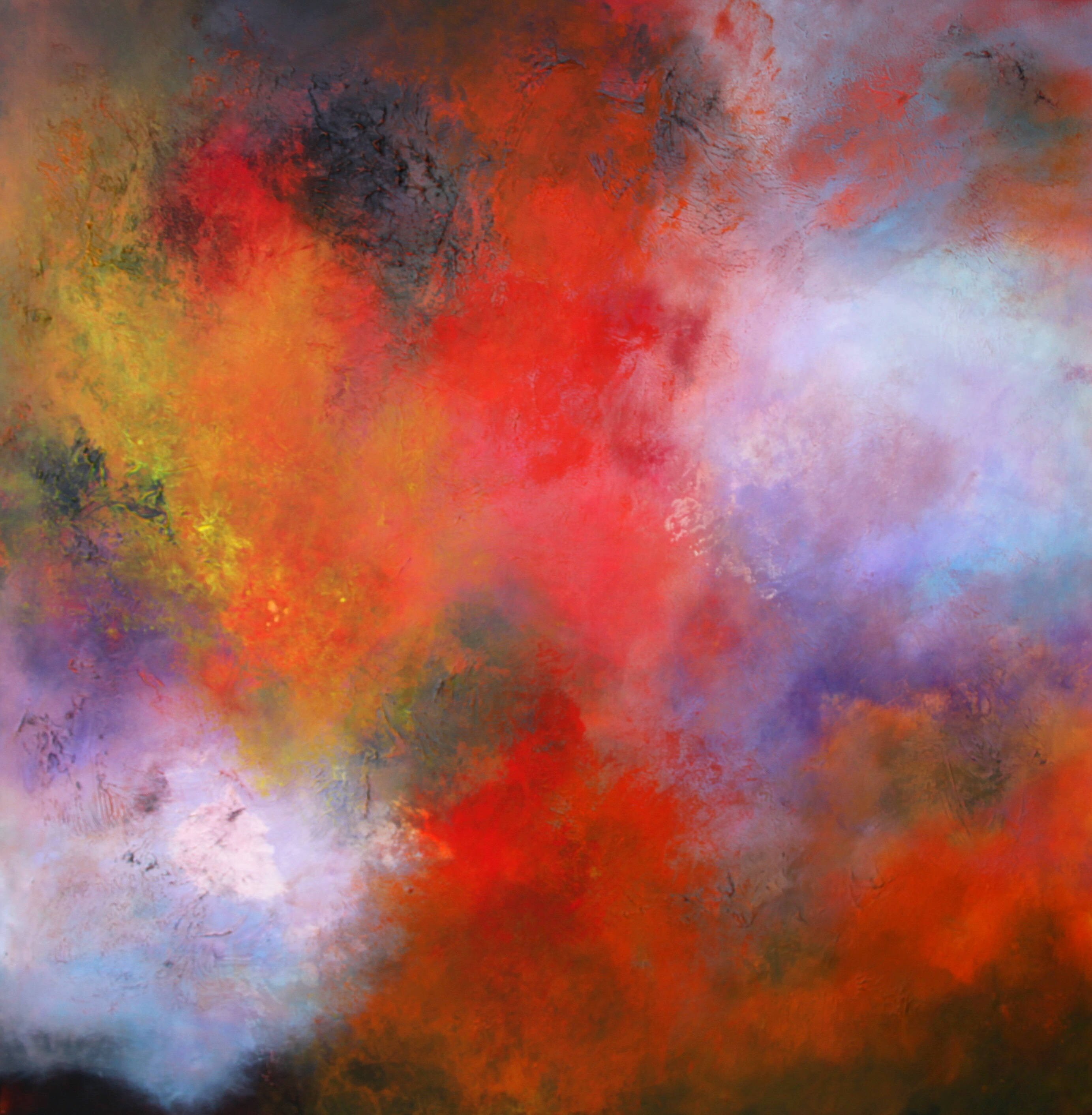 Abstract contemporary art, original acrylic abstract painting / Unique ...