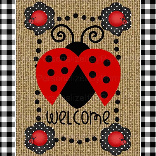 Lady Bug Wreath Sign Wreath Signs Personalize It by Pam - Etsy