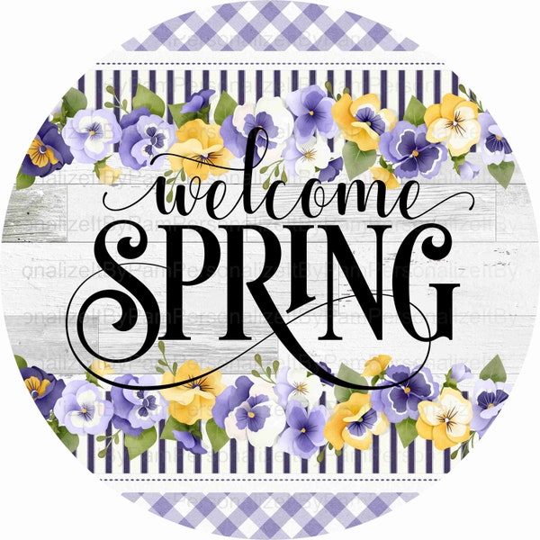 Spring Wreath Sign - Etsy